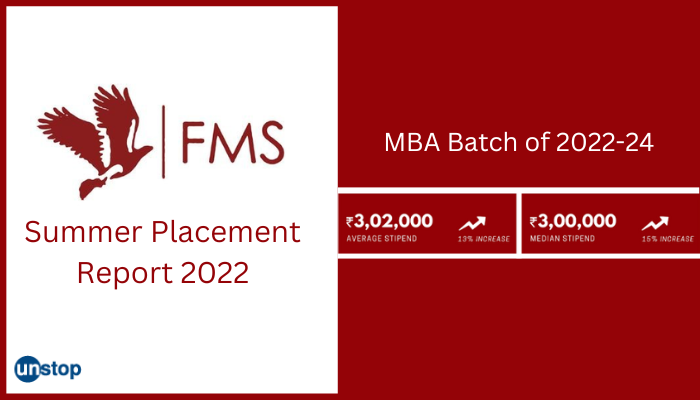 FMS Delhi Summer Placement Report 2022 // Unstop (formerly Dare2Compete) FMS Delhi Summer Placement Report 2022 // Unstop (formerly Dare2Compete)