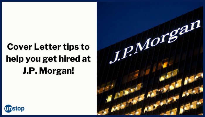 JP Morgan Investment Banking Cover Letter (Free Sample) // Unstop ...