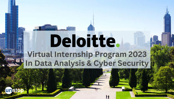 Deloitte Australia Virtual Internship 2023 For STEM Students | No Fee | Earn A Certificate // Unstop