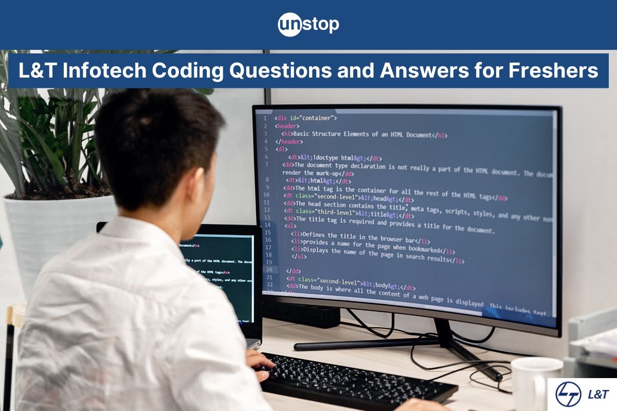 L&T Infotech Coding Questions and Answers for Freshers 2025 // Unstop