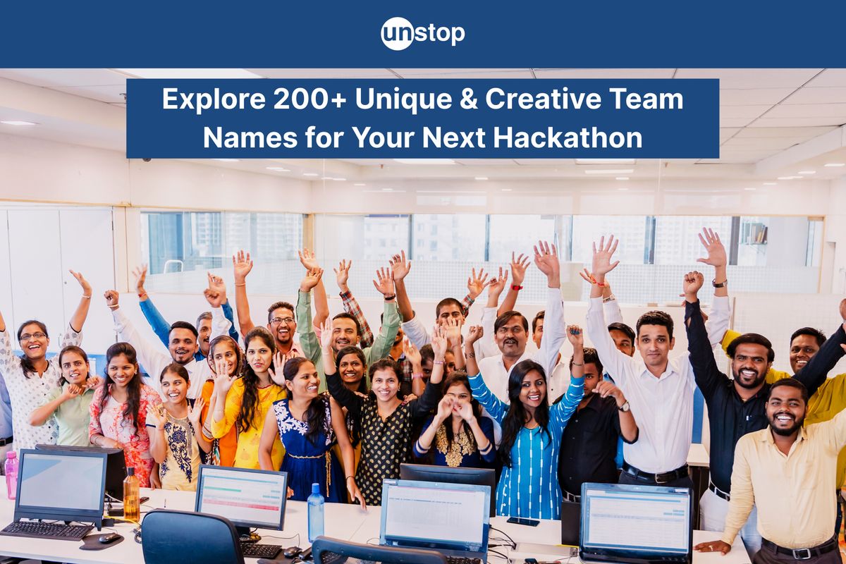 200+ Unique Hackathon Team Names for Coders & Developers // Unstop