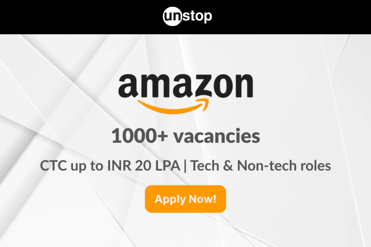 Amazon India: 1000+ Jobs in Tech, Marketing, Data & More (2025) // Unstop