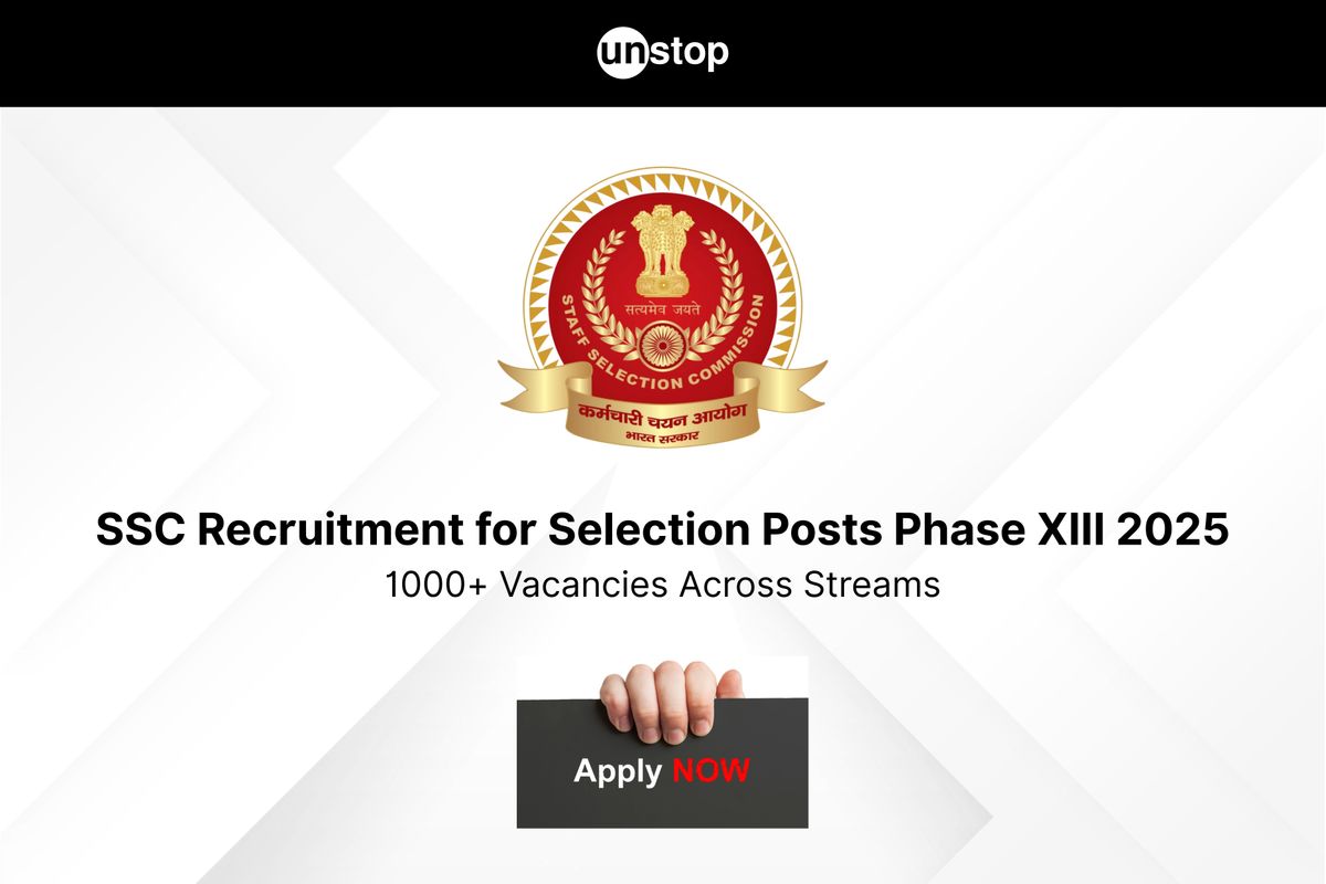 SSC Selection Post Phase XIII 2025 – 1000+ Vacancies, Apply Now // Unstop