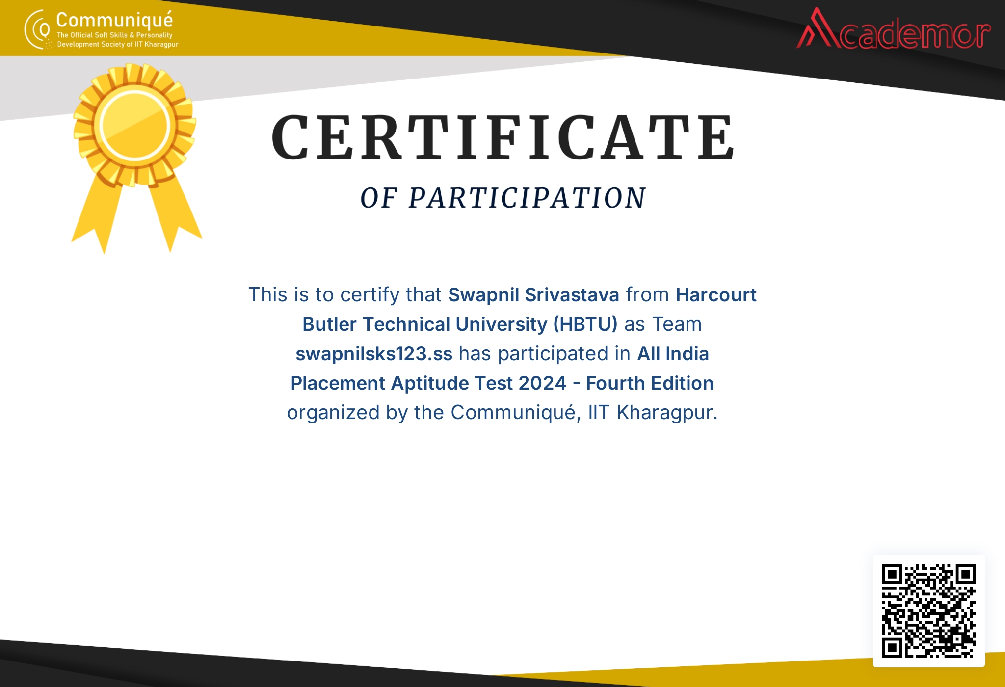 Swapnil Srivastava - HBTU | MCA ‘26 | 🇮🇳 Software Developer 🖥| Prompt Engineering | LeetCode ...