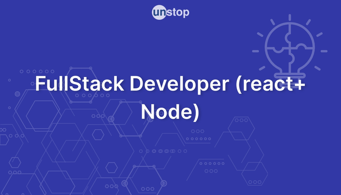 FULL STACK DEVELOPER(REACT+ NODE) by Walkwel Technology Pvt. Ltd ... FULL STACK DEVELOPER(REACT+ NODE) by Walkwel Technology Pvt. Ltd ...