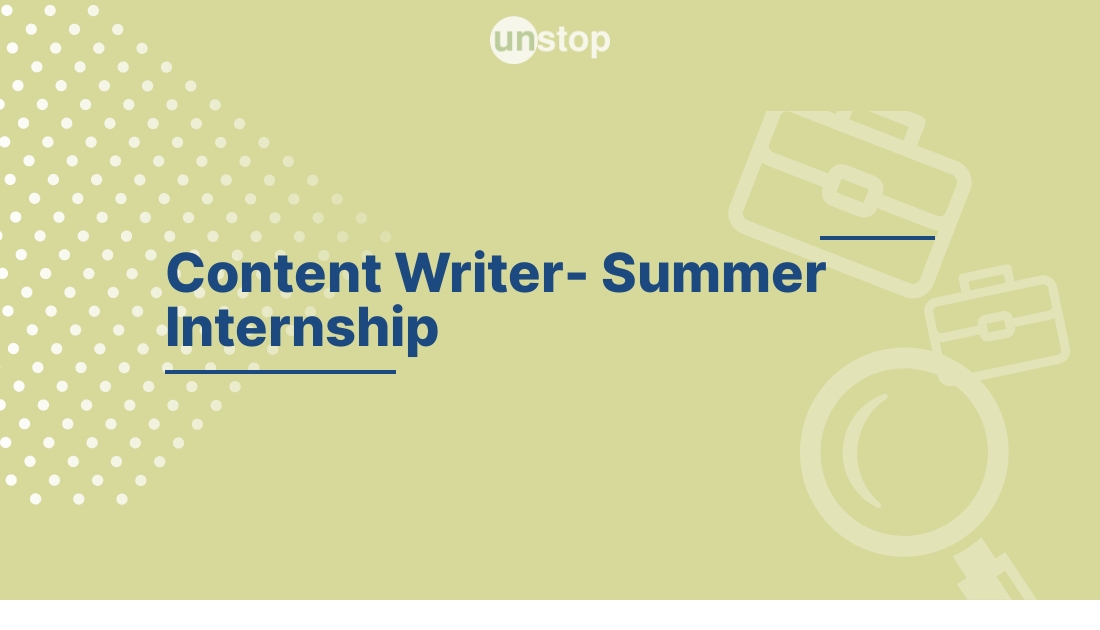Content Writer- Summer Internship by Nbyula! // Unstop (formerly ...