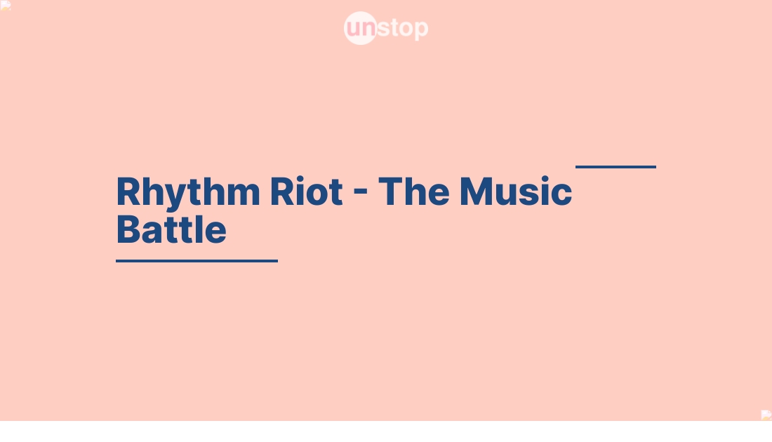 Rhythm Riot - The Music Battle by Indian Institute of Information ...