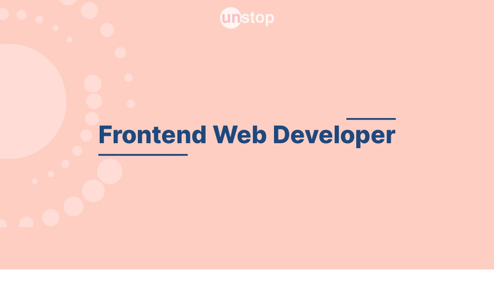Frontend Web Developer by mercor! // Unstop