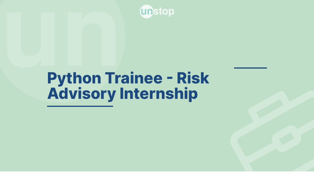 Python Trainee - Risk Advisory by Deloitte! // Unstop (formerly Dare2Compete)
