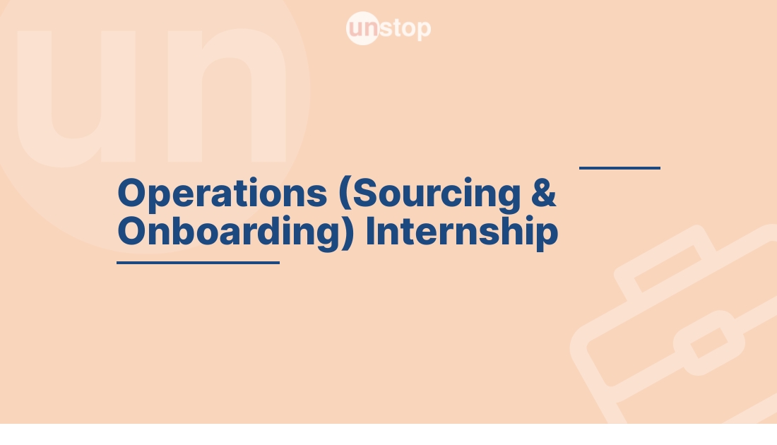 Intern-Operations (Sourcing & Onboarding) by Swiggy! // Unstop ...