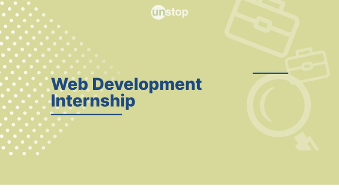 Web Development Intern by yumEATS! // Unstop