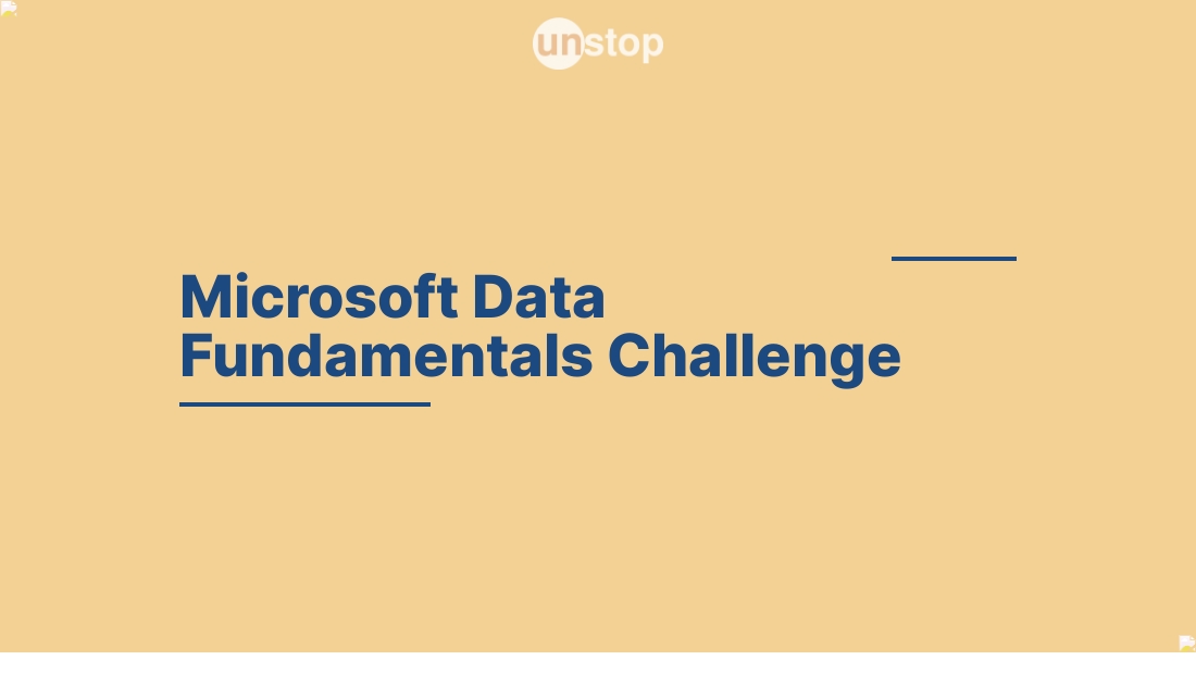 Microsoft Data Fundamentals Challenge by Meghnad Saha Institute of ...