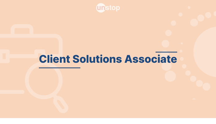 Client Solutions Associate by Factset! // Unstop