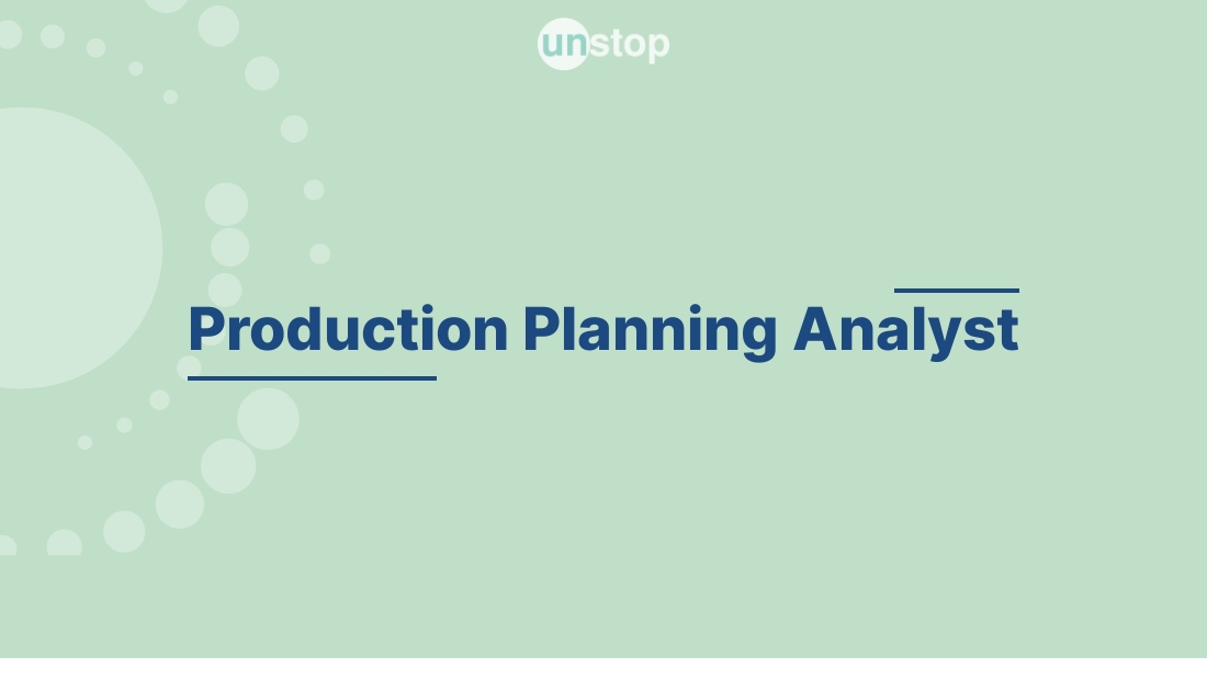 Production Planning Analyst, Production Planning Team by Amazon ...