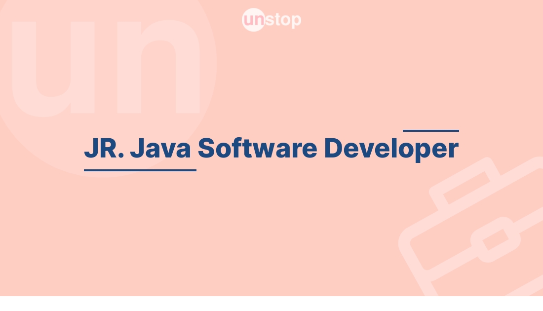 JR. Java Software Developer by Cognizant! // Unstop (formerly Dare2Compete)