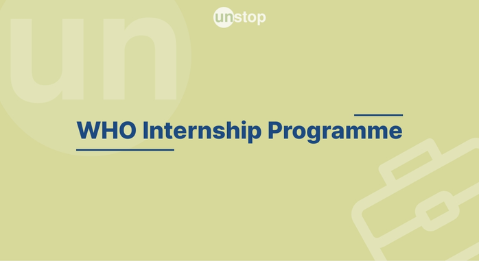 Who Internship Programme, Who International Internship Program – TSCPU