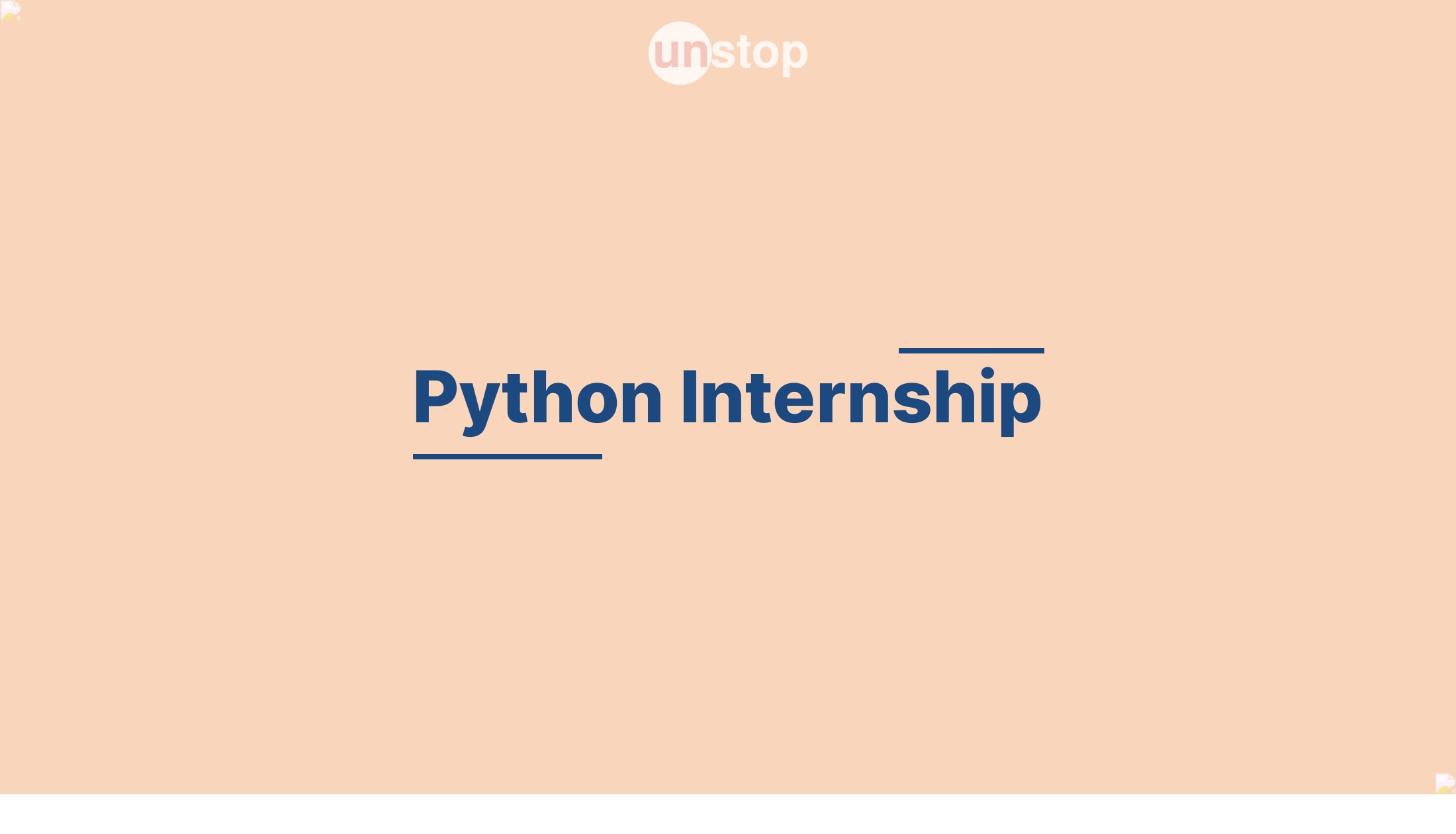 Python Development Internship by Kukbit SL! // Unstop