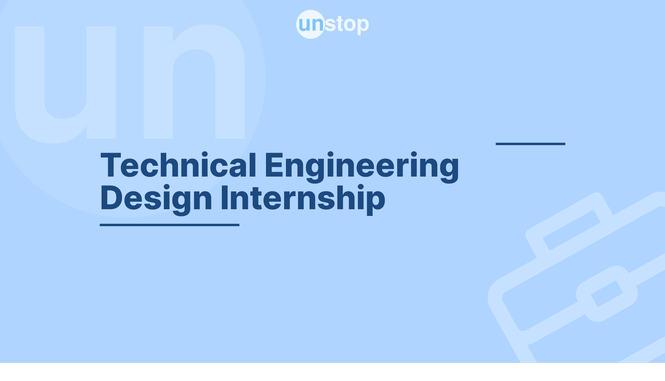 Technical Engineering Design Internship by Synopsys! // Unstop