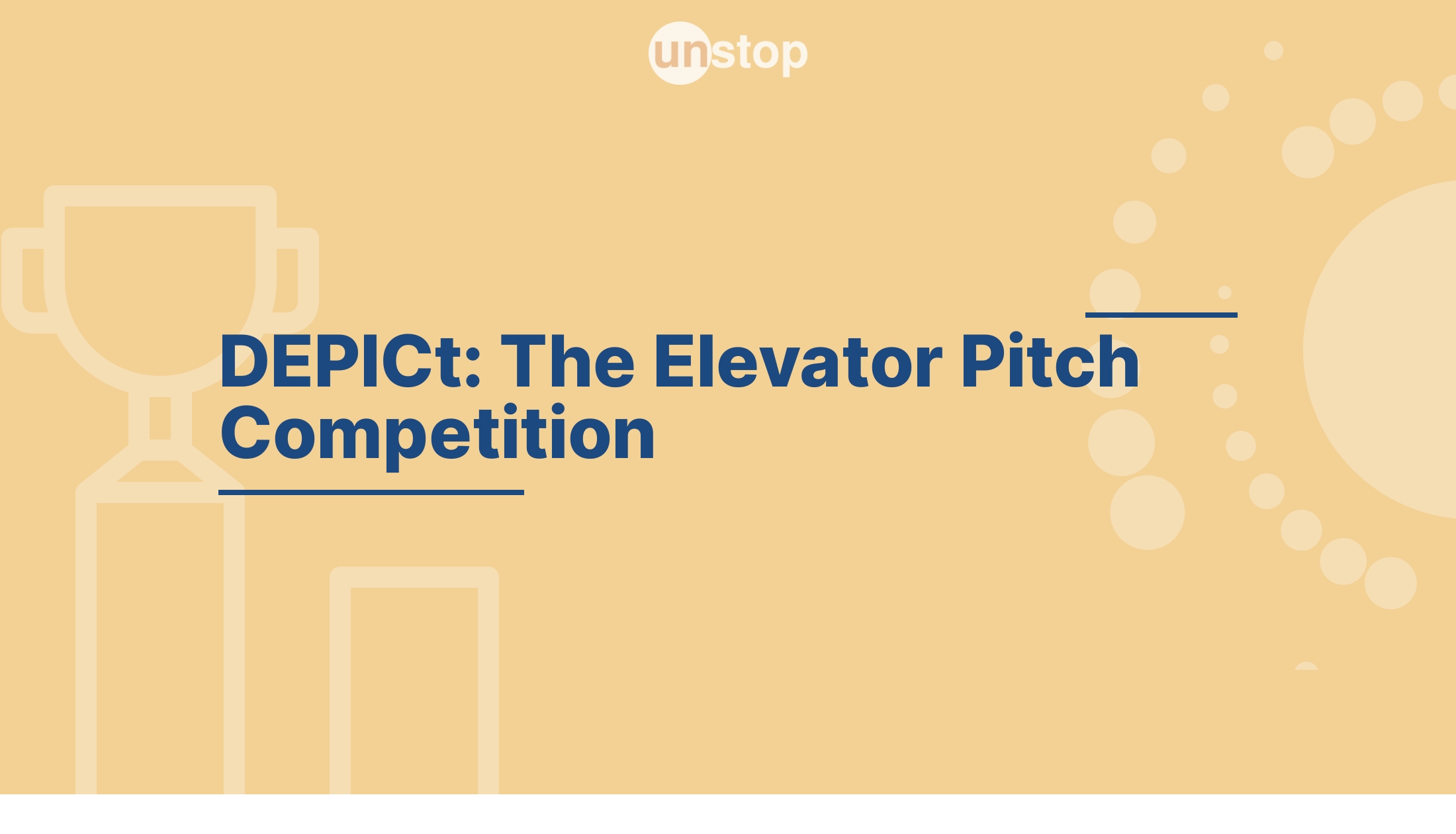 DEPICt: The Elevator Pitch Competition by Indian Institute of ...