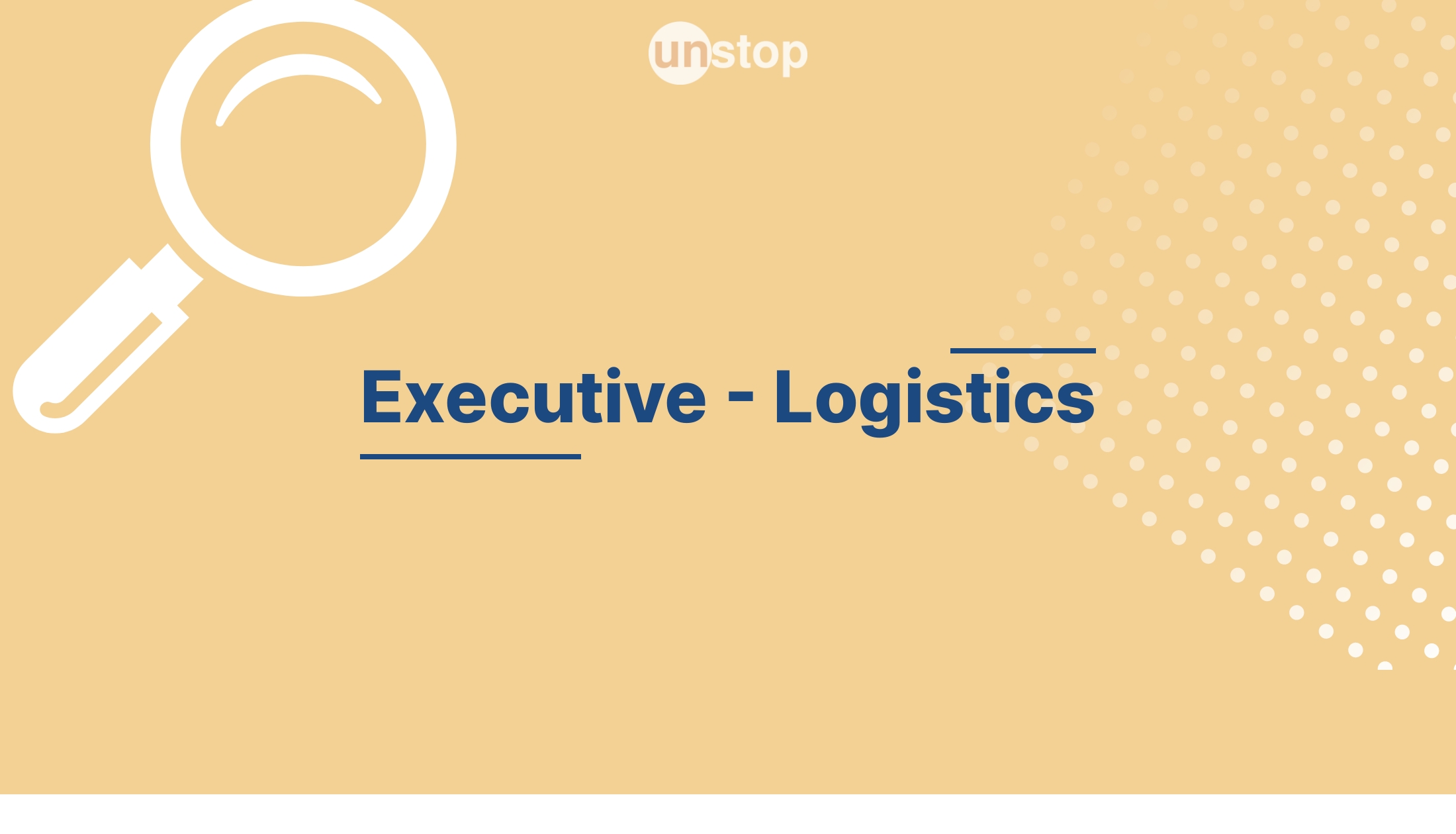 Executive - Logistics by Regal Rexnord Corporation! // Unstop