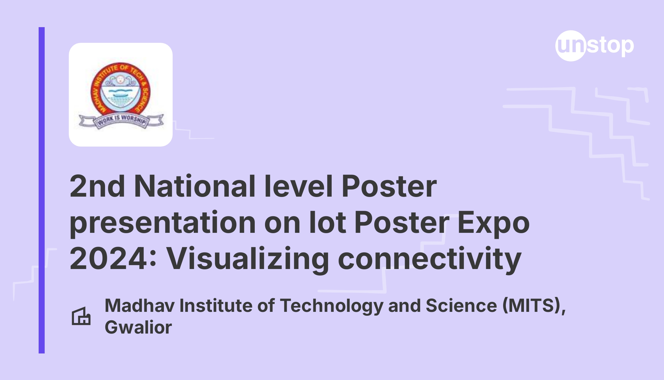 2nd National level Poster presentation on Iot Poster Expo 2024 ...