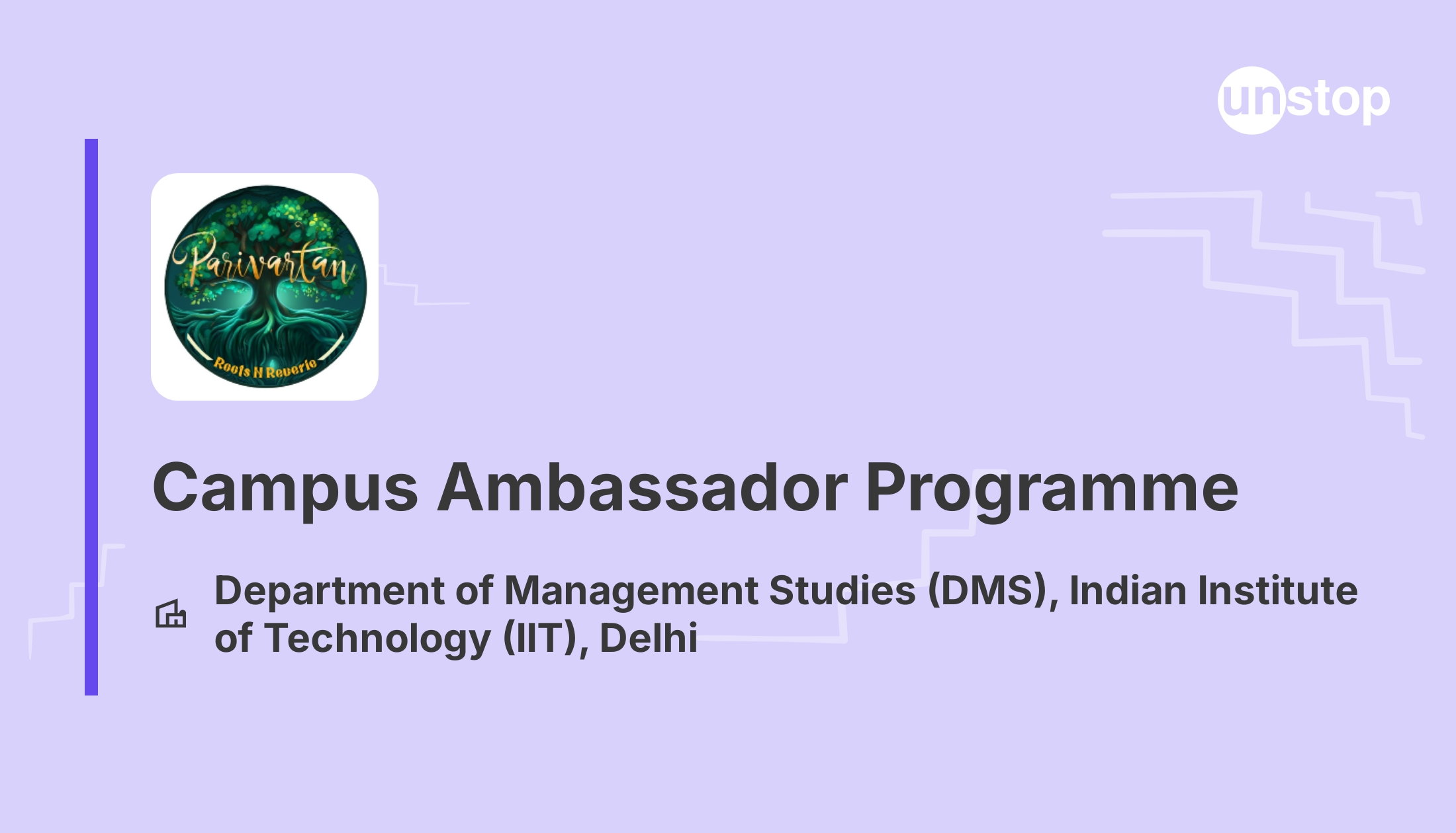 Campus Ambassador Programme - Department of Management Studies (DMS ...