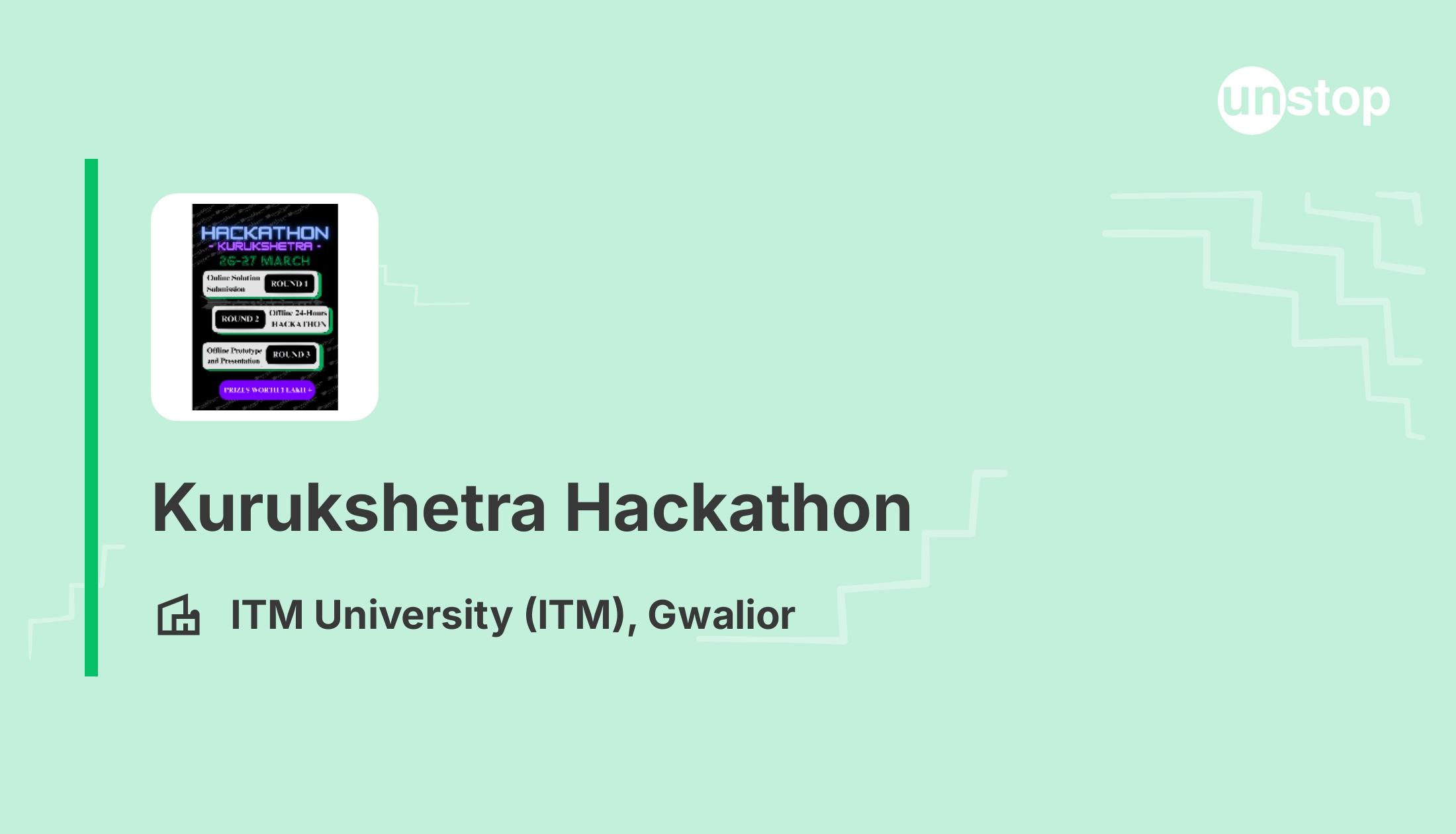 KURUKSHETRA (HACKATHON) - 2025 // Unstop