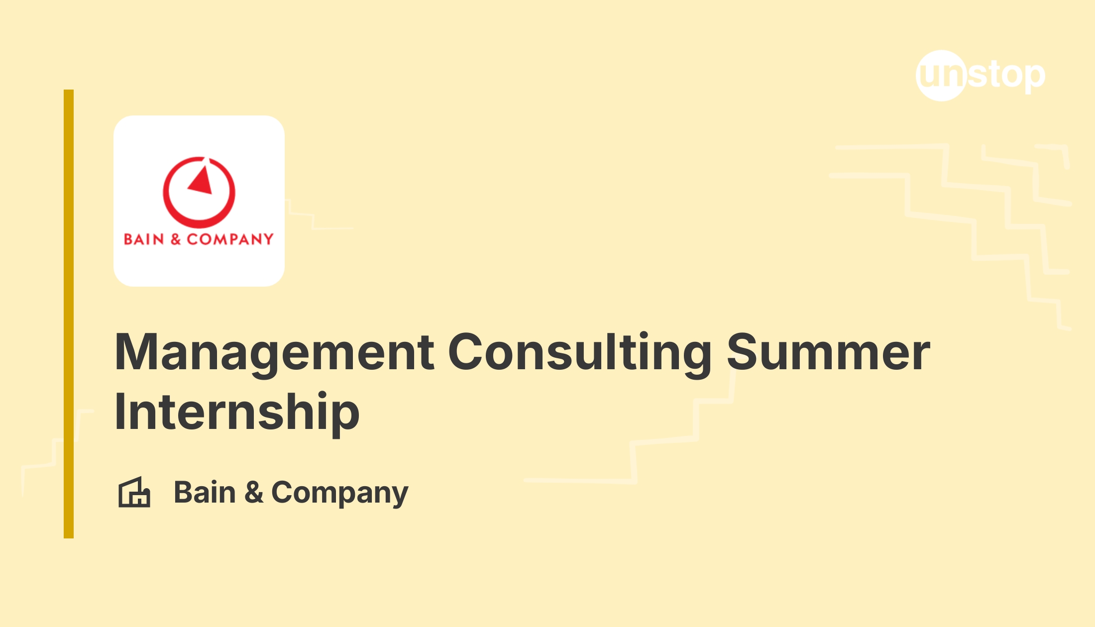 Bain Consulting Internship