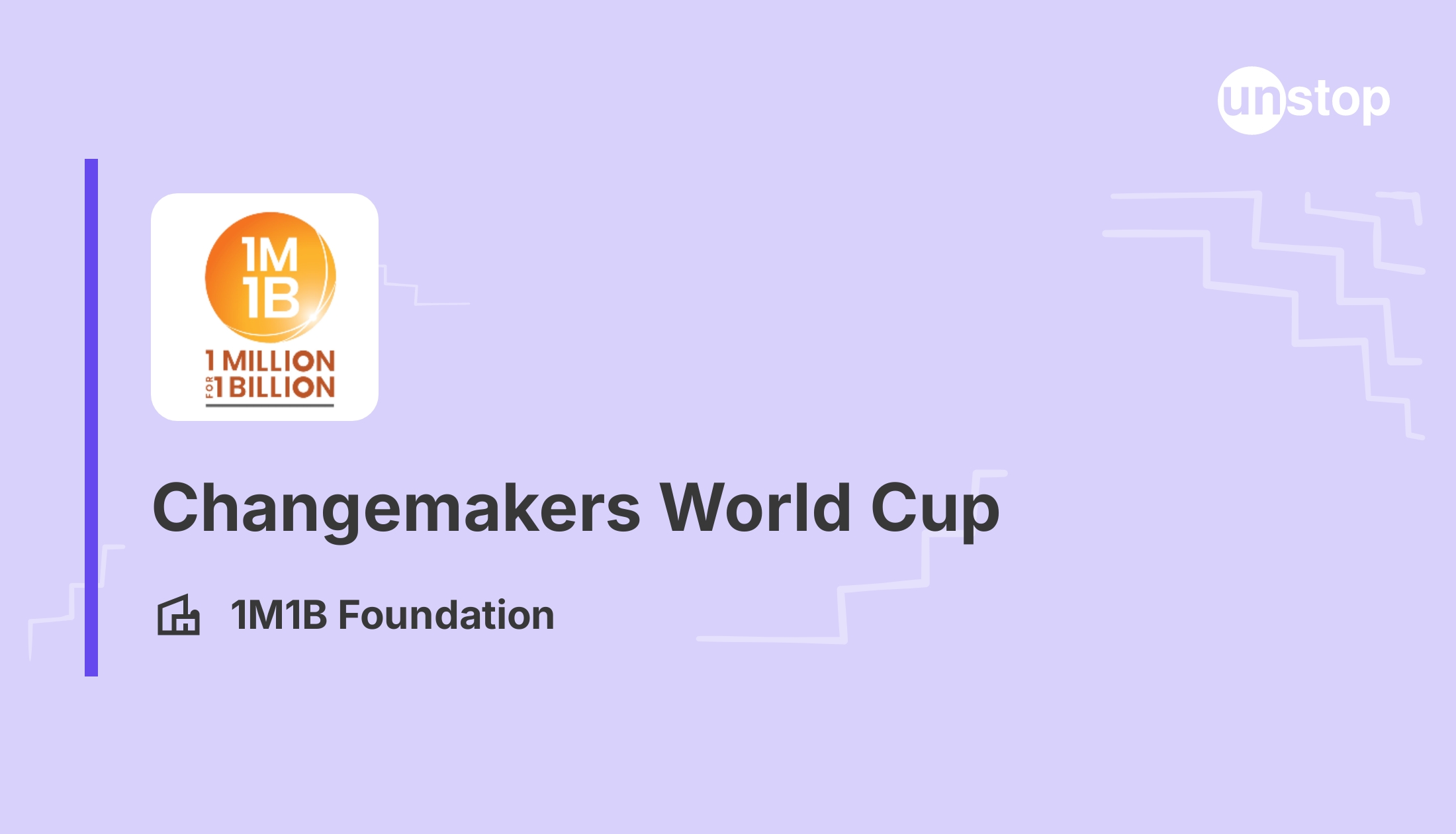 Changemakers World Cup - 2025 // Unstop