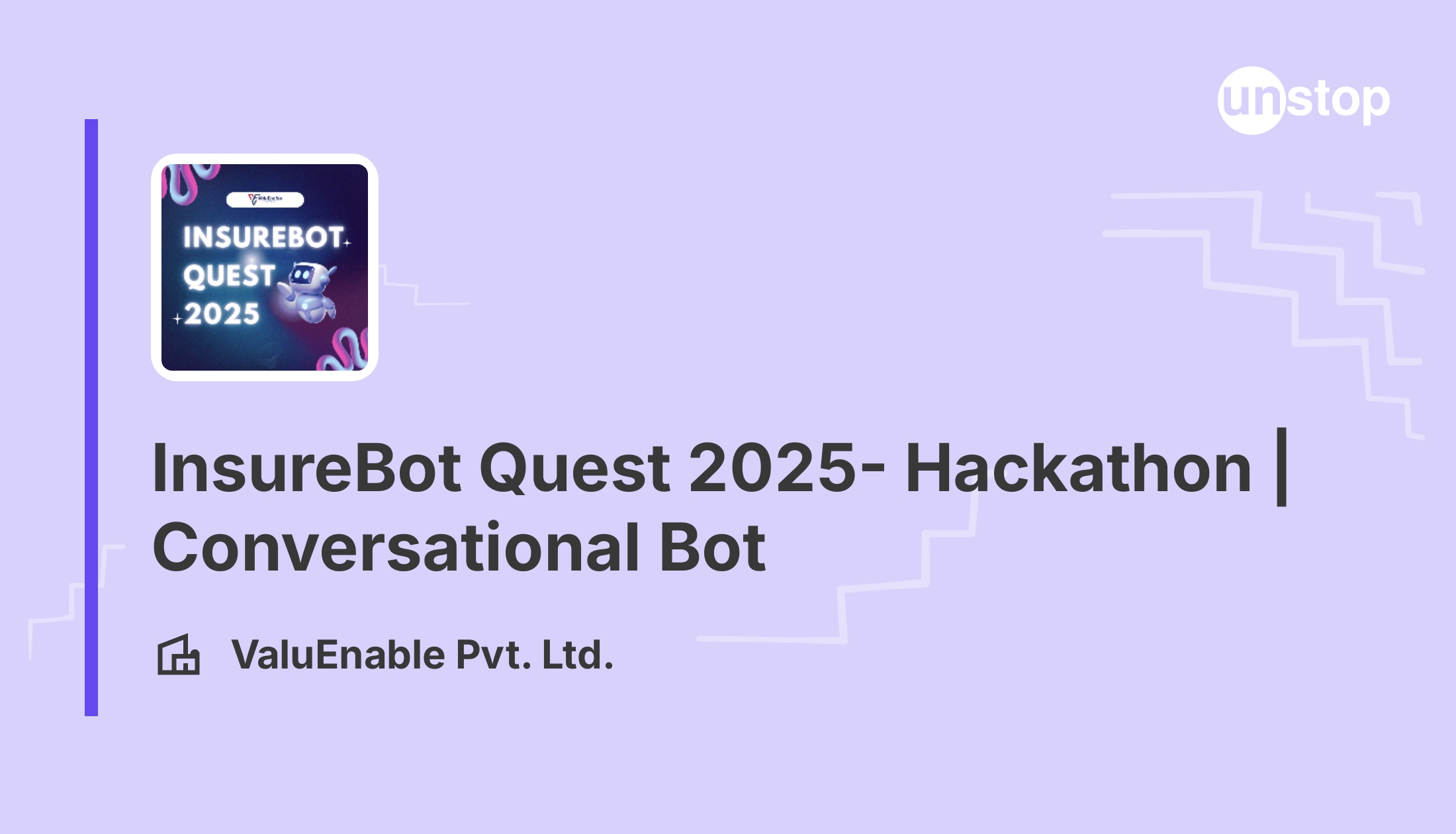Insurance Conversational Bot - 2025 // Unstop