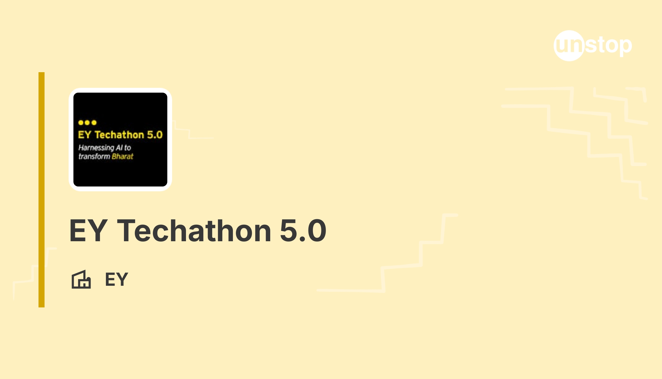 Participate in EY Techathon 5.0 & win exciting prizes. // Unstop