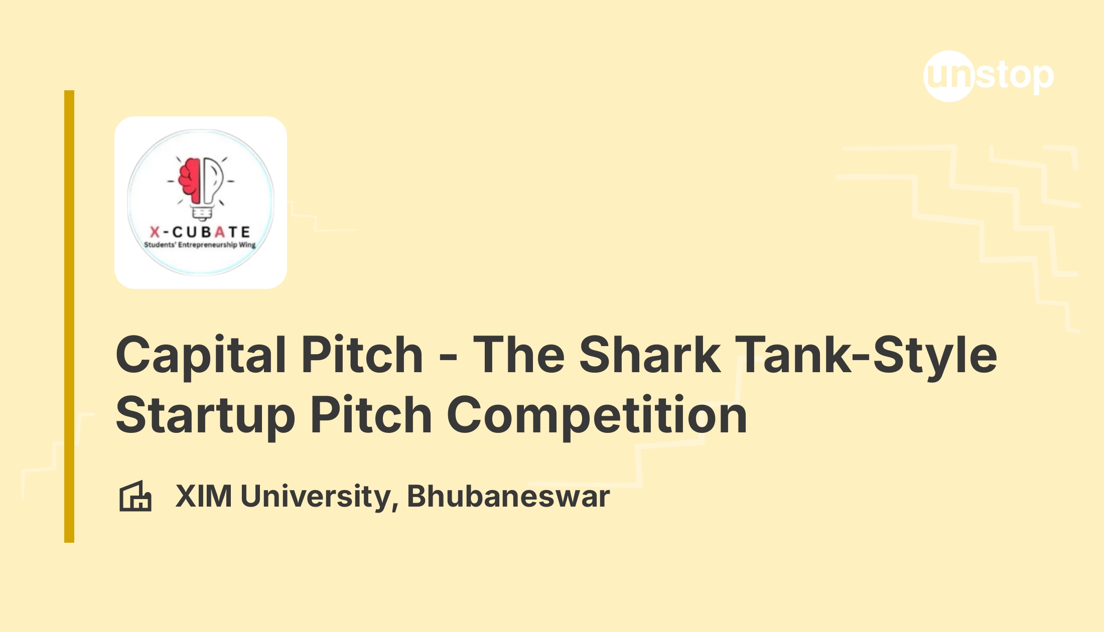 Xcelerate - The Shark Tank-Style Startup Pitch Competition - 2026