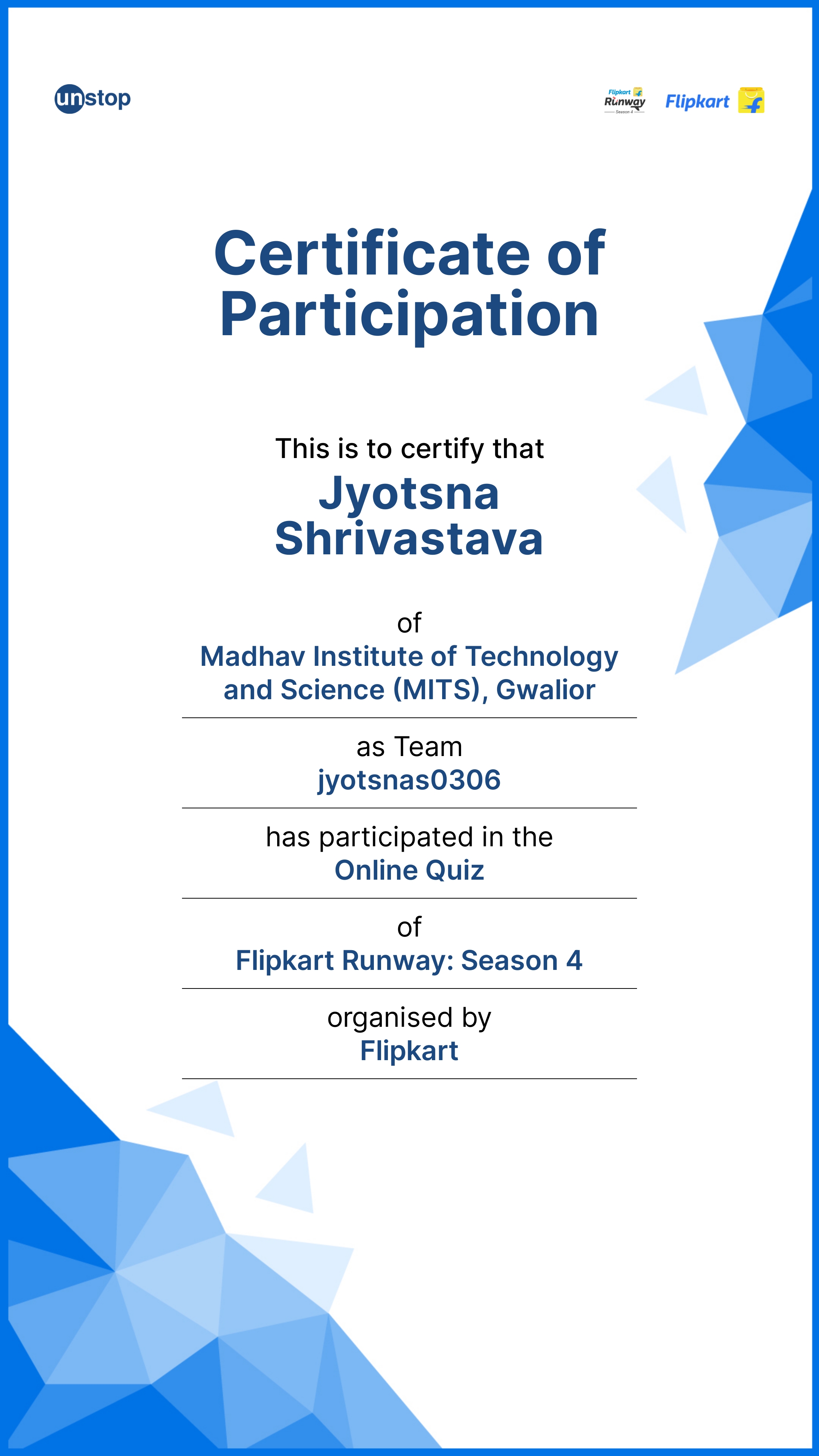 Jyotsna Shrivastava - Flipkart | LinkedIn
