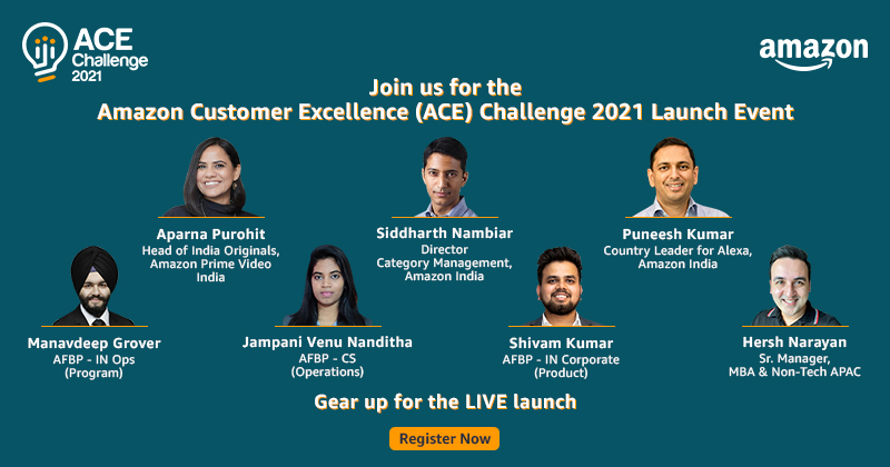 Amazon Customer Excellence (ACE) Challenge 2021: Launch Event from ...