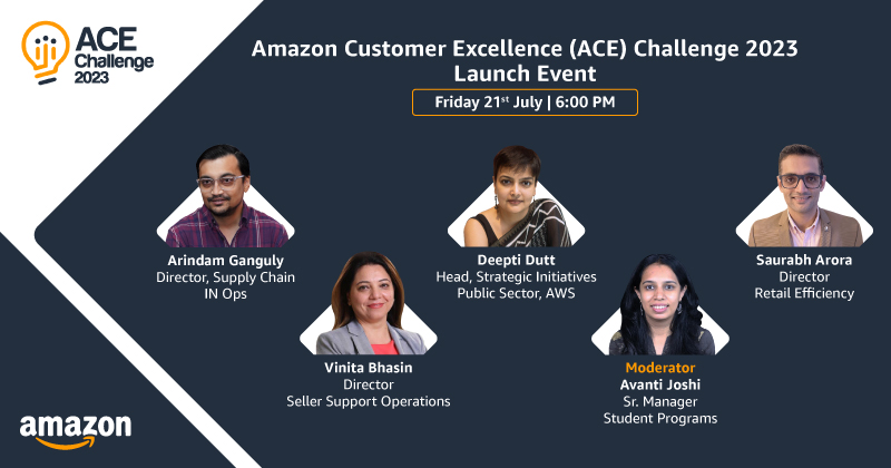 Amazon Customer Excellence (ACE) Challenge 2023: Launch Event // Unstop ...