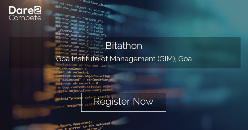 Bitathon by Goa Institute of Management (GIM), Goa! // Unstop (formerly ...