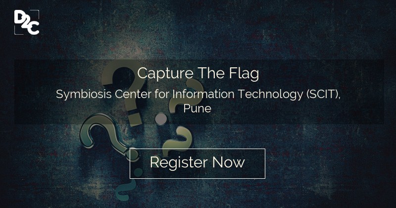 Capture The Flag by Symbiosis Center for Information Technology (SCIT ...