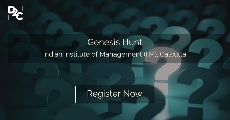 Genesis Hunt by Indian Institute of Management (IIM), Calcutta ...