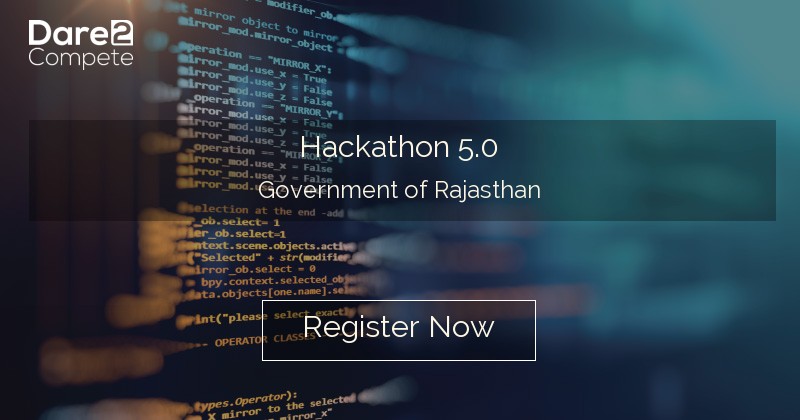 Hackathon 5.0 by Government of Rajasthan! // Unstop (formerly Dare2Compete)