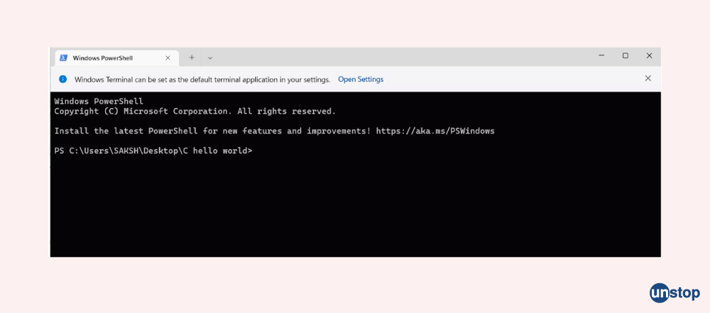 Hello World Program In C | How To Write, Compile & Run // Unstop ...