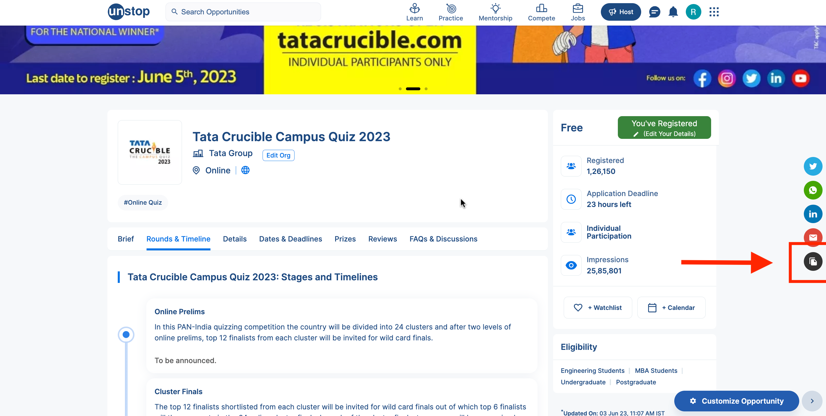 Unstop - Competitions, Quizzes, Hackathons, Scholarships and ... Unstop - Competitions, Quizzes, Hackathons, Scholarships and ...