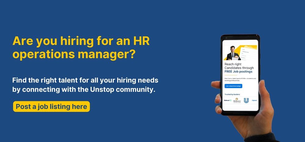 HR Operations Manager Job Description Samples (2024) // Unstop HR Operations Manager Job Description Samples (2024) // Unstop