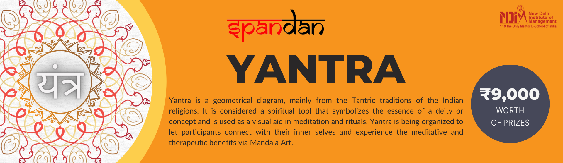 YANTRA (MANDALA ART) @ SPANDAN by New Delhi Institute of Management ...