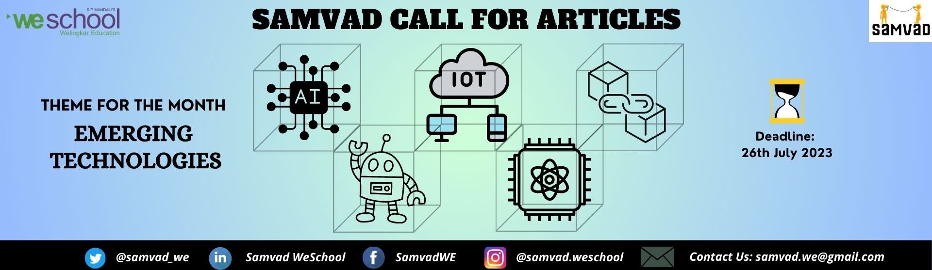 Samvad : Call for Articles on Emerging Technologies by Prin. L.N ...