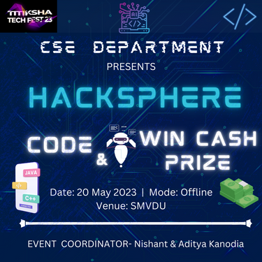HackSphere by Shri Mata Vaishno Devi University (SMVDU), Katra ...