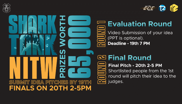 Shark Tank NITW competition for Engineering Students, MBA Students ...