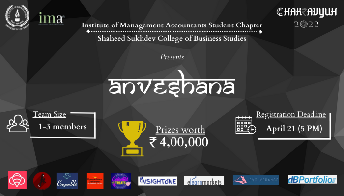 Anveshana I Valuation Case Competition by Shaheed Sukhdev College of ...