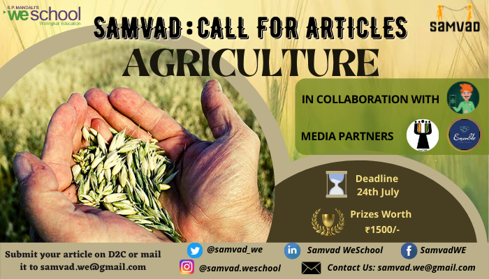 Samvad: Call For Articles | Agriculture by Prin. L.N. Welingkar ...