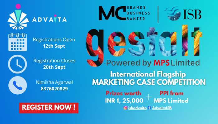 GESTALT - ISB's Marketing Case Competition powered by MPS Limited by ...