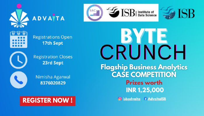 BYTE CRUNCH- ISB's Flagship Business Analytics Case Competition powered ...